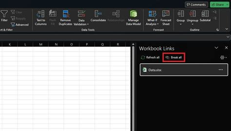 How To Break Links In Excel