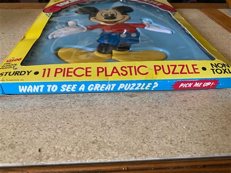 Vintage Mickey Mouse Puzzle In Original Box Illco D Puzzle Etsy