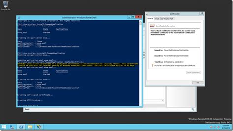 [ps] howto 在 windows server 2012 上启用 powershell web access goxia 苏繁
