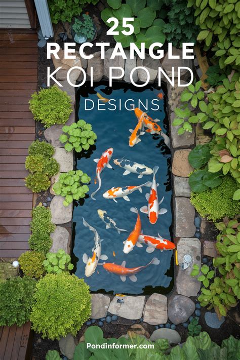 25 Inspiring Rectangular Koi Pond Ideas For Any Garden Koi Pond