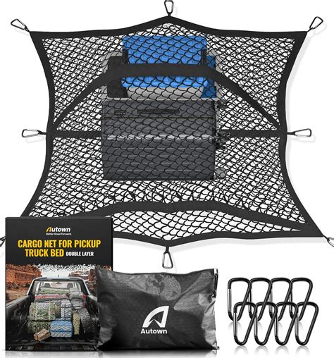 Cargo Net For Pickup Truck Bed Stretchable 4x4 To 7x7 High