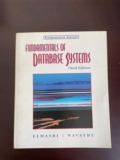 Fundamentals Of Database Systems Hobbies And Toys Books And Magazines