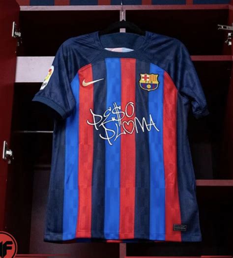 2022 2023 Barcelona X Peso Pluma Home Kit Player Version Grade A