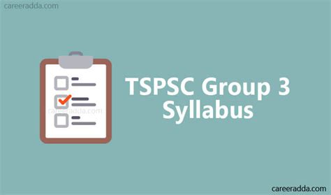 Tspsc Group 3 Syllabus 2021 Exam Pattern Selection Process Career Adda