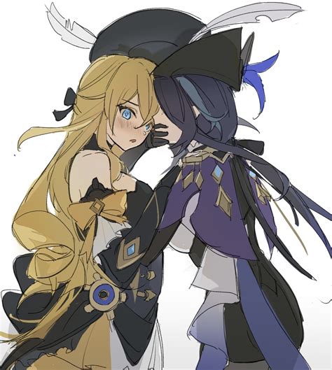 Clorinde And Navia Genshin Impact Drawn By Kagami Danbooru