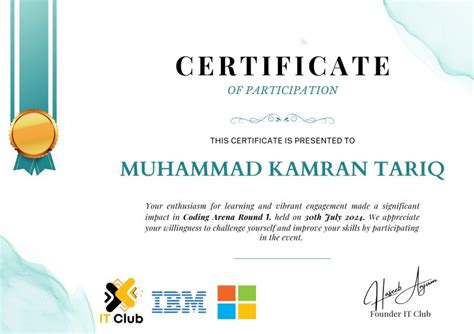 Muhammad Kamran Tariq On Linkedin Certification Itclub Codingquiz Dsa Oop