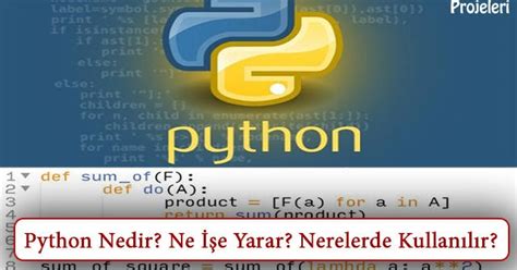 python programlama nedir ne İşe yarar nerelerde kullanılır