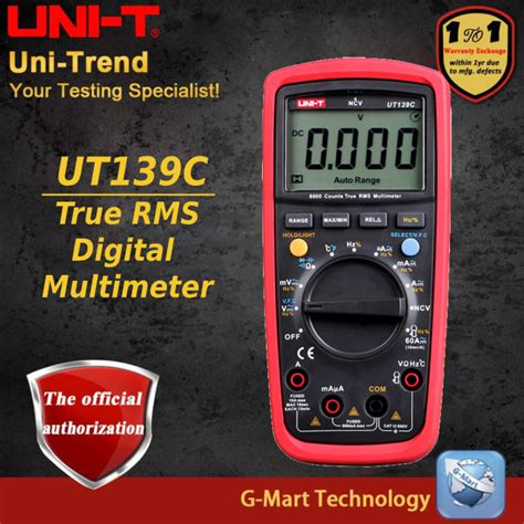 Uni T Ut139s Ut139c True Rms Digital Multimeter Lazada