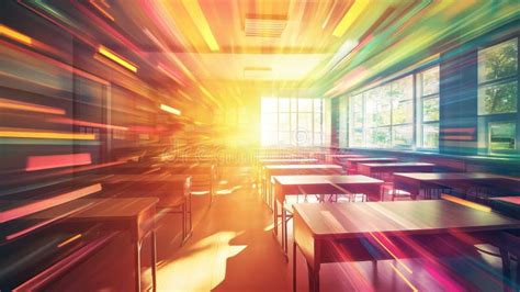 A Classroom With Many Desks And A Window Stock Illustration Illustration Of Creating Table