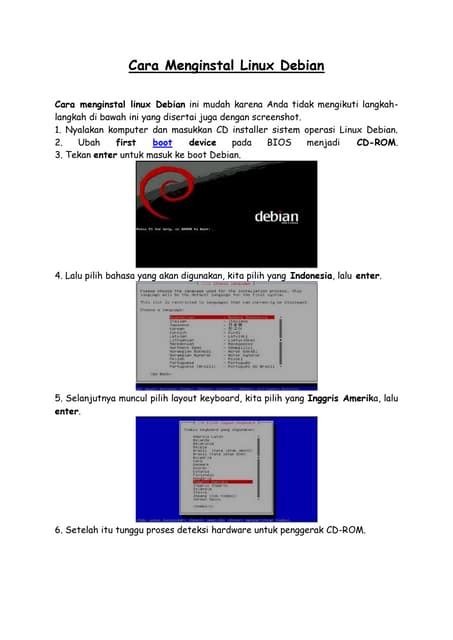 Cara Instal Linux Debian Pdf