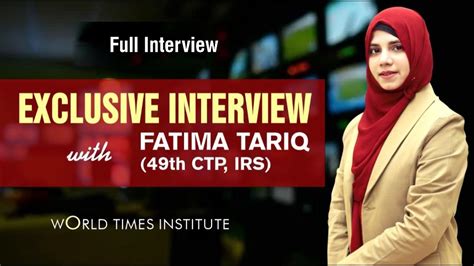 world times interview series fatima tariq irs 100th in pak css