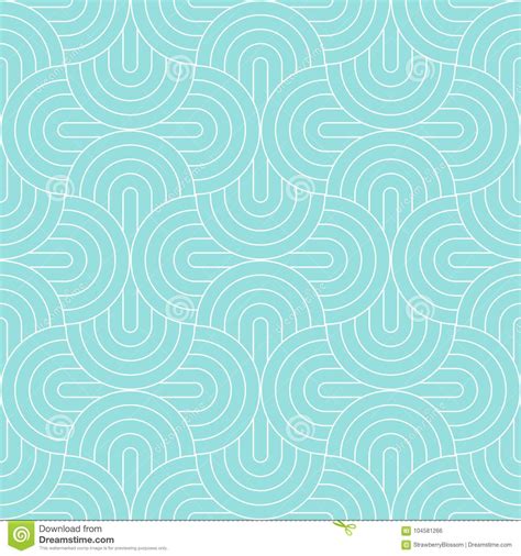 Pattern Seamless Circle Abstract Wave Background Stock Vector