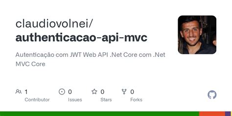 Github Claudiovolneiauthenticacao Api Mvc Autenticação Com Jwt Web