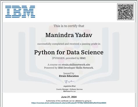 manindra yadav on linkedin certification ibm skillsnetwork