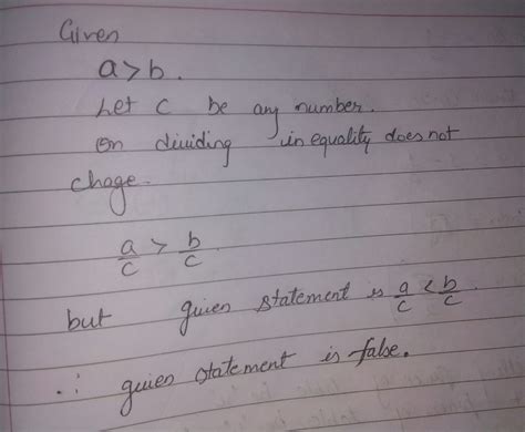 State Whether The Following Statements Are True Or Falseif Ab Then
