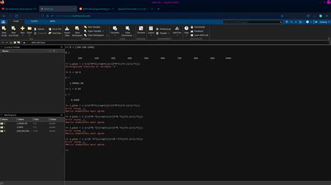 how do i use an array of numbers as a variable in an equation to get