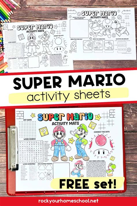 Free Printable Super Mario Activity Sheets
