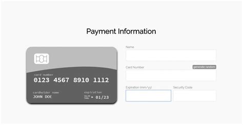 Credit Card CSS UI Design Inspiration OnAirCode