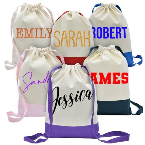 Drawstring Backpack Etsy