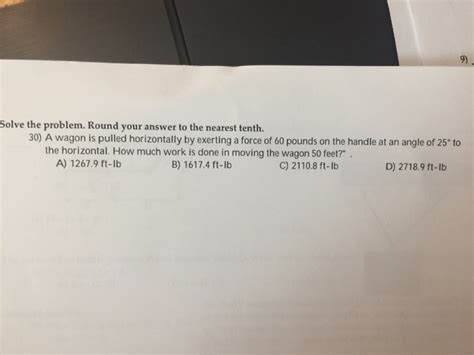 Solved 9 Solve The Problem Round Your Answer To The Chegg Com
