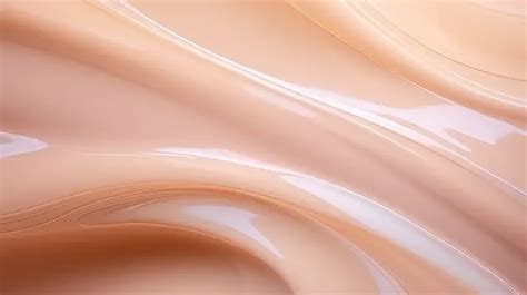Blurred Cream Background Of Liquid Beige Foundation Exploring The Texture Of Makeup Acrylic