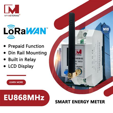Em114039 02 Single Phase Lora Smart Energy Meter Lorawan Eu 868mhz Prepaid Electricity Meters