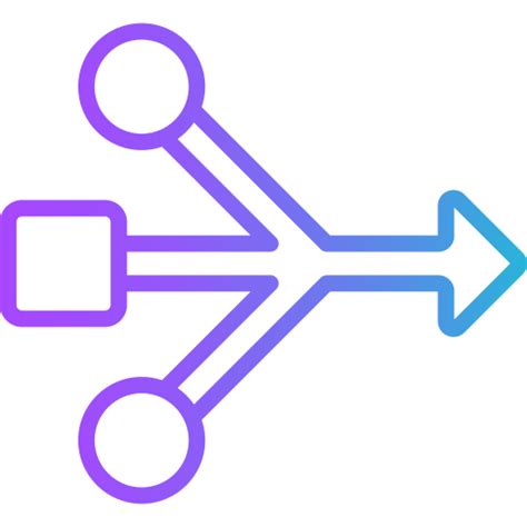 Merge Generic Gradient Outline Icon