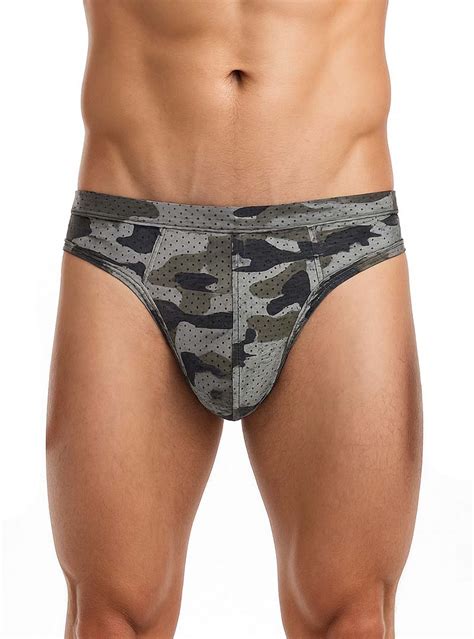 Nylux Camo Thong Stylish Mens Camouflage Underwear Undergear