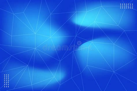 Abstract Technology Blue Geometric Triangular Background With Gradient Stock Vector