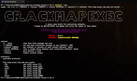 crackmapexec cme on windows pwndefend