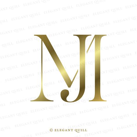 Elegant Logo Jm Initials Elegant Logo Initials Salon Logo Design