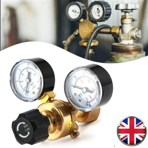 Mig Tig Flow Meter Regulator Argon Co2 Welding Regulator Dual Gauge Gas Welder £19 99 Picclick Uk