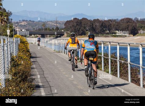 Bicycle Path Along Ballona Creek Marina Del Rey Los Angeles