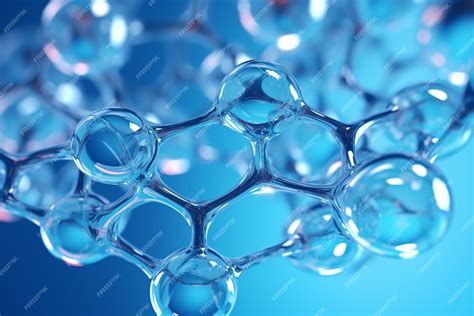 Premium Vector Science Background With Molecule Or Atom Abstract