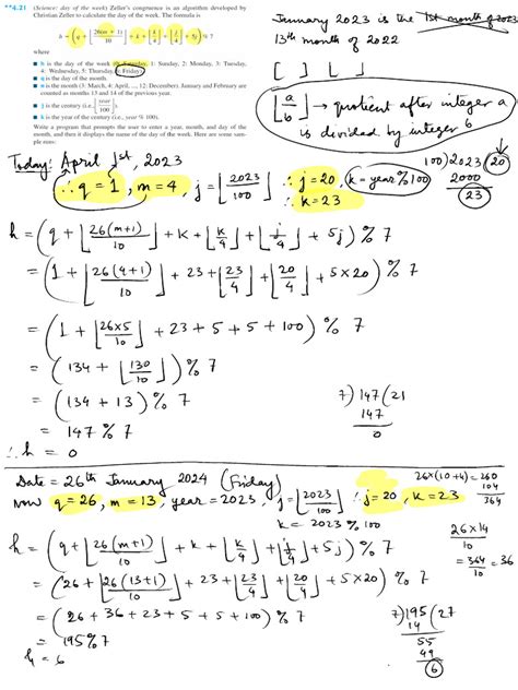 Zellers Algorithm Pdf