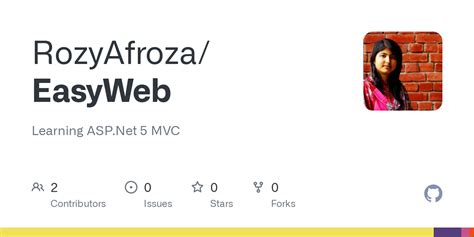 github rozyafroza easyweb learning asp 5 mvc