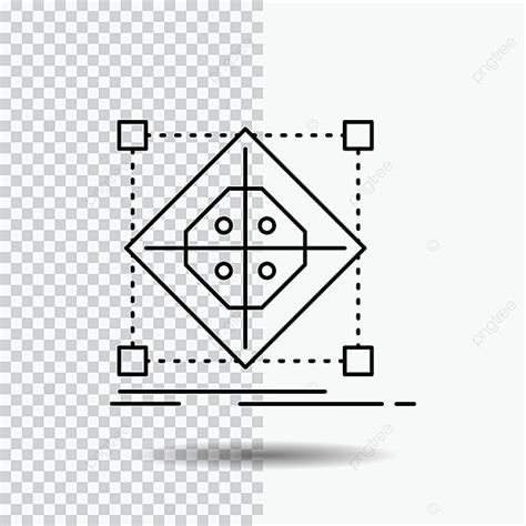 Architecture Cluster Grid Model Preparation Line Icon On Tra Architecture Background