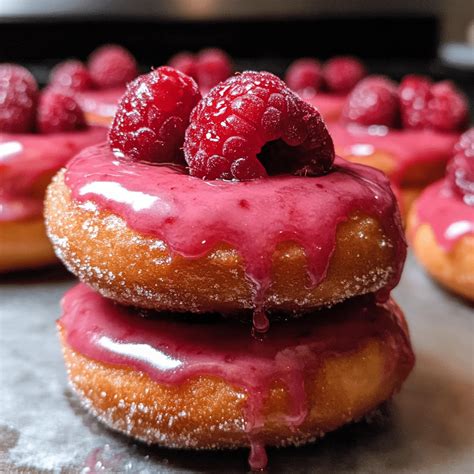 Baked Raspberry Donuts