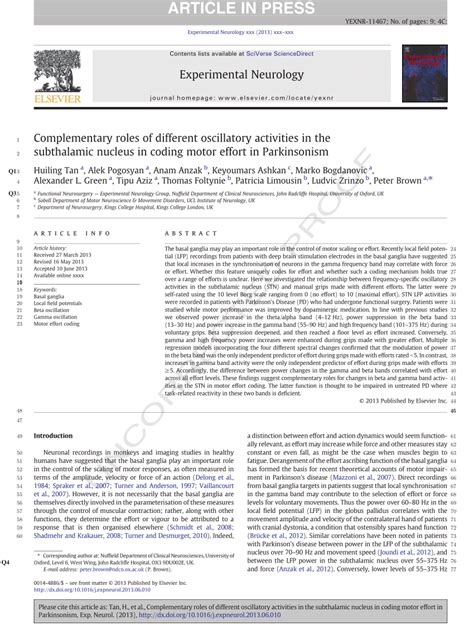 pdf complementary roles of different oscillatory activities in the