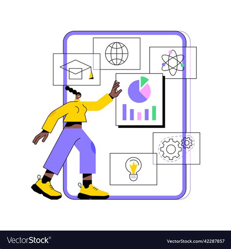 Learning Management System Abstract Concept Vector Image