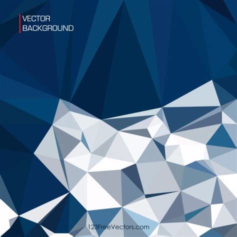 Dark Blue Abstract Polygonal Triangular Background Design