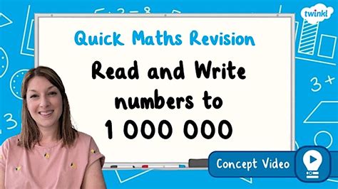 👉 Read And Write Numbers To 1 000 000 Ks2 Maths Concept Video