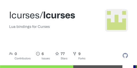 Github Lcurseslcurses Lua Bindings For Curses