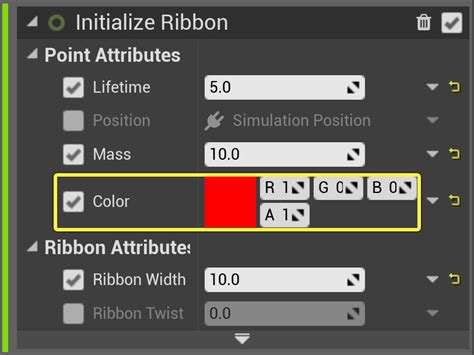 Create A Ribbon Effect In Niagara Unreal Engine Documentation