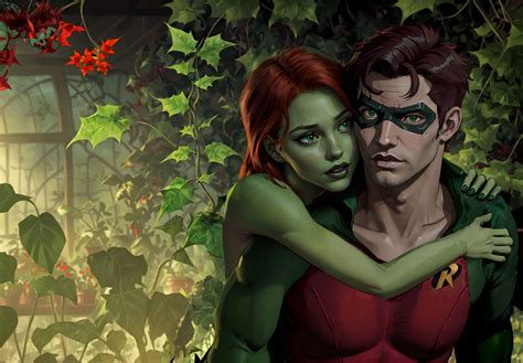 Robin And Poison Ivy By Ice Raccoon On Deviantart