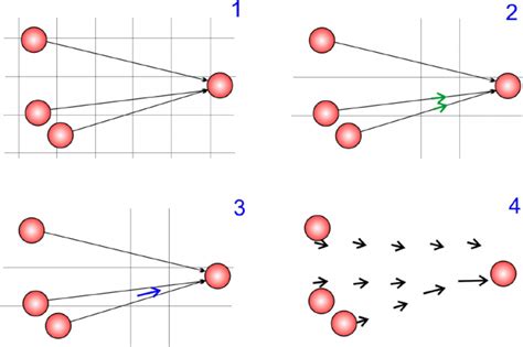 schematic representation of algorithm for calculating the vector field