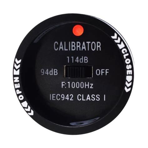 Sound Level Meter Calibrator 94db And 114db ±0 3db Iec942 Compliant Discount Instruments
