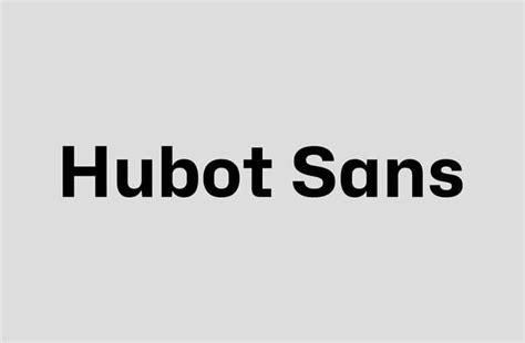 hubot sans font free fonts