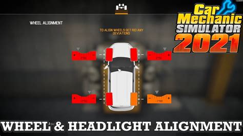 Wheel & Headlight Alignment | Car Mechanic Simulator 2021 (2021, PC) - YouTube