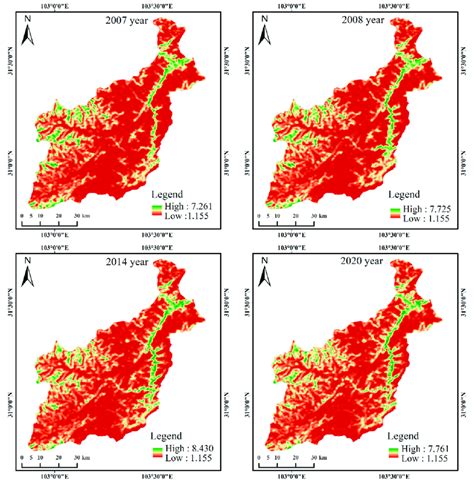 Spatial Distribution Of Lsi Index Before And After Earthquake Download Scientific Diagram